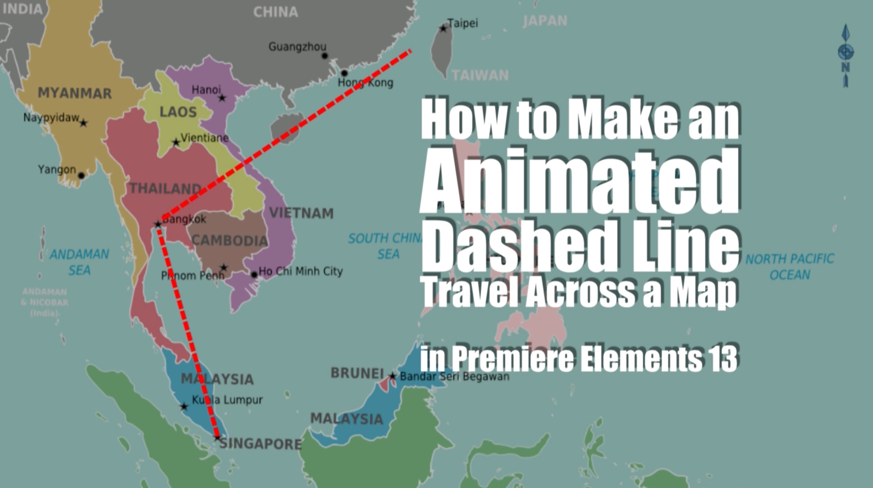 How to Animate a Traveling Dotted Line in Premiere Elements 13 ...