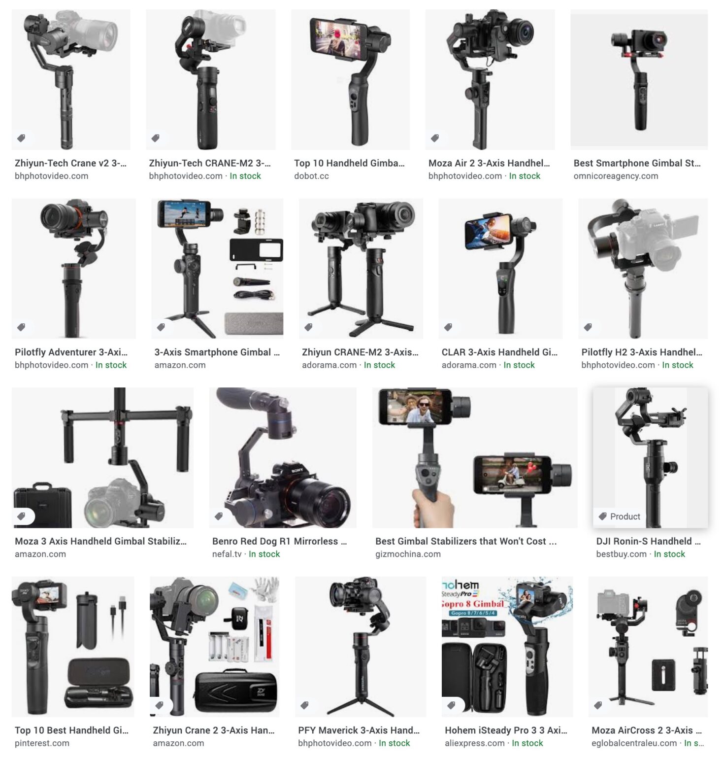 Handheld Gimbal Stabilizers - VIDEOLANE.COM ⏩