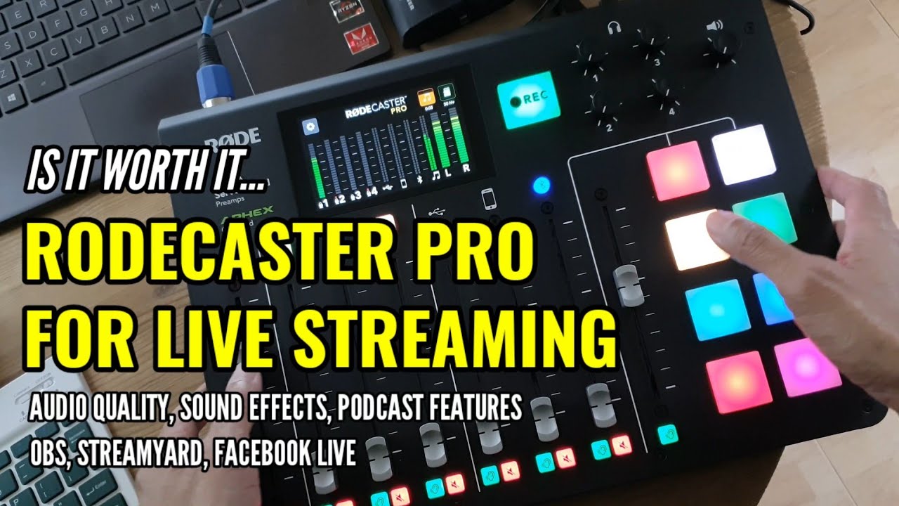 Rodecaster Pro Review - Live Streaming with OBS, StreamYard, Facebook ...